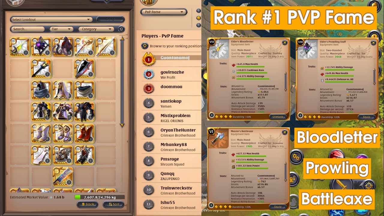 Rank #1 PVP Fame | 8.3 Kills | GuantanamoJ - YouTube