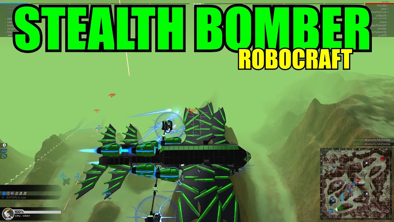 "Stealth Bomber" Plasma Bomber | Robocraft Showcase - YouTube
