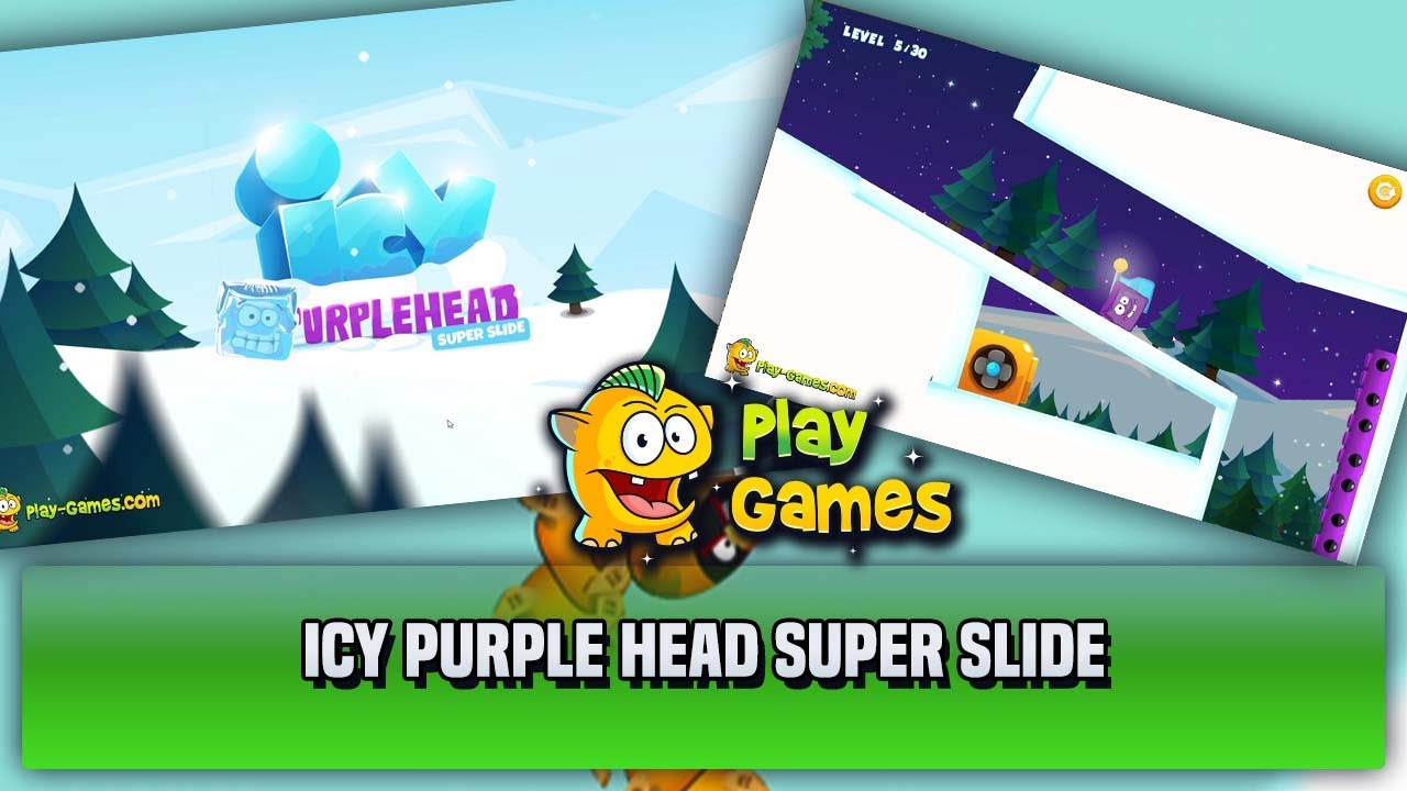 Icy Purple Head Super Slide Playthrough - YouTube