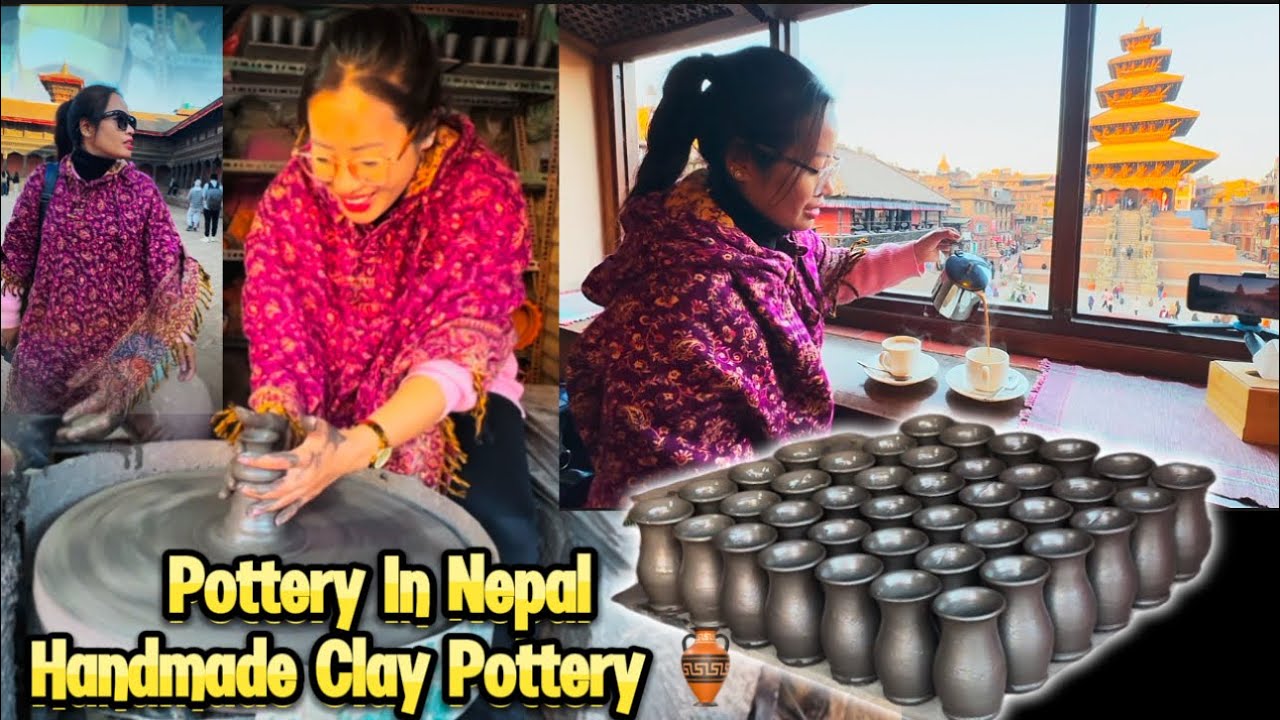 Bhaktapur Pottery || I made my first Clay pot Vlog 🏺 ️#pottery #bhaktapur #foryou #enjoy #vlog ...