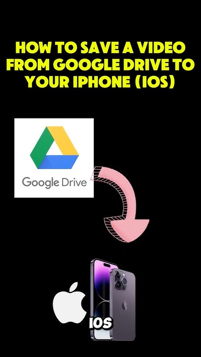 How to Save a Video from Google Drive to Your iPhone iOS - YouTube
