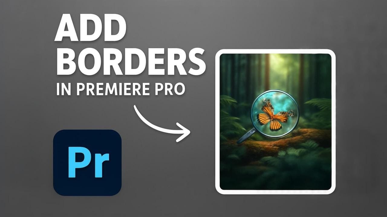 How To Add BORDERS To VIDEO In Premiere Pro - YouTube