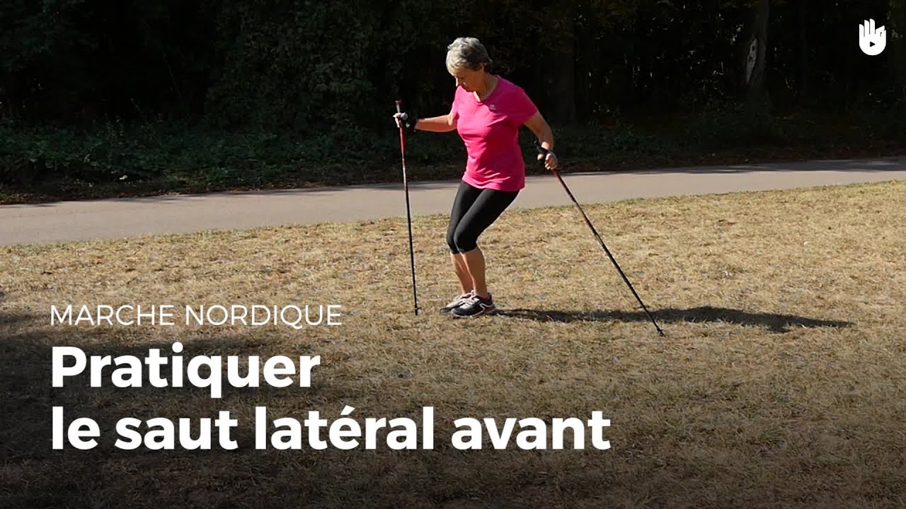 Pratiquer le saut latéral avant en marche nordique | Marche Nordique ...