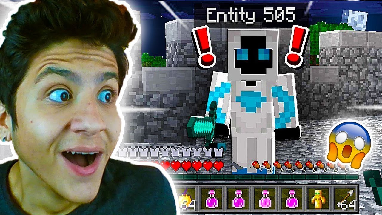 GECE 3'te MİNECRAFT KORKUNÇ ENTİTY 505 LANETİ ! - YouTube