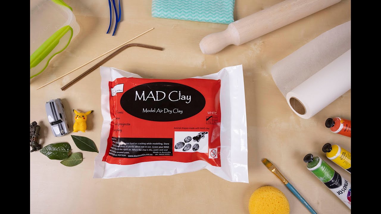 Tutorial for kids using air dried clay - MAD Clay Blackwattle - YouTube