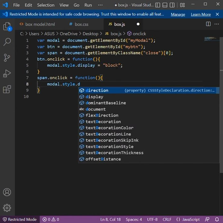 creat pop-up box using HTML CSS J.s #css #html #javascript #viral # ...