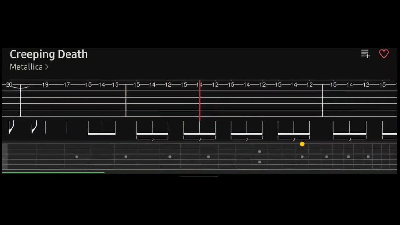 Metallica Creeping Death Guitar Tabs - YouTube