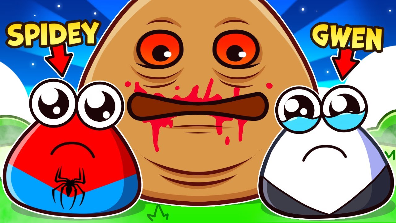 Spiderman & Gwen Turn INTO POUS! (Pou's Revenge!) - YouTube