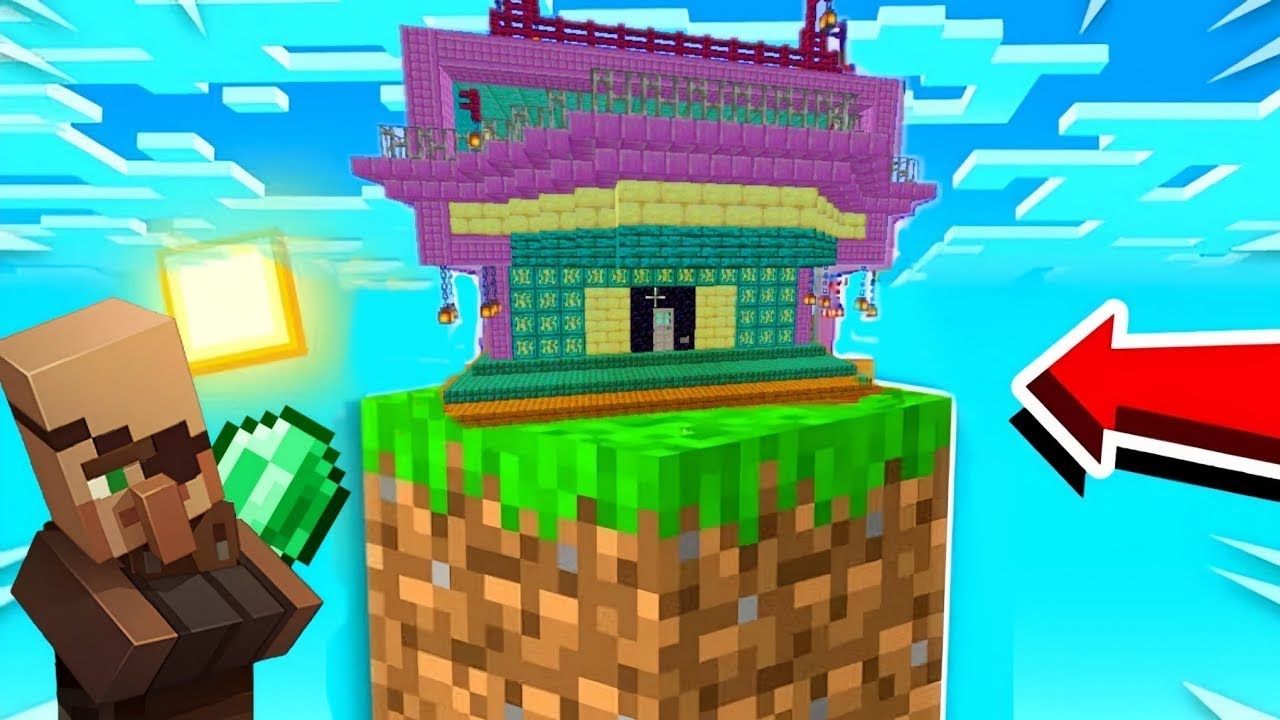 Best Trader Hall in One Block | Minecraft One Block Series - YouTube