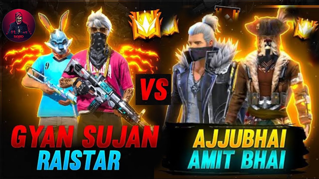 Raistar Vs Ajju Bhai Vs Amit Bhai Vs Gyan Gaming 😱 || Must Watch ...