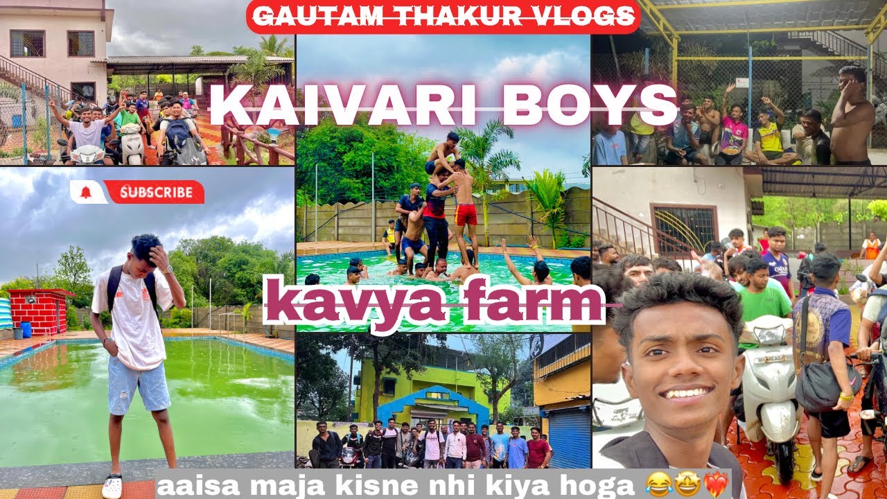 TRIP TO THE BEST FARM HOUSE🏡🤩/KAIVARI BOYS ️‍🔥😎/ NEAR VASAI / KAVYA ...