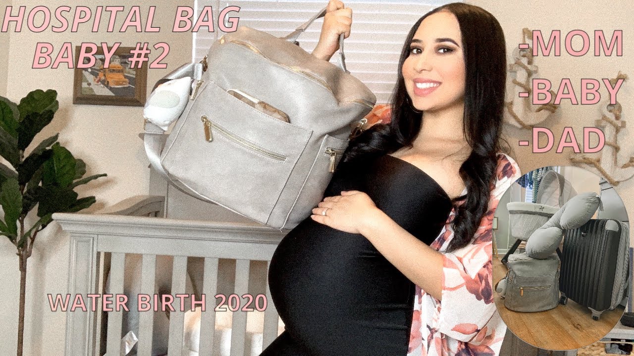 WHAT'S IN MY HOSPITAL BAG BABY#2! WATER BIRTH 2020 - YouTube