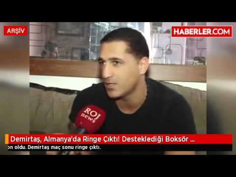 Demirtaş, Almanya'da Ringe Çıktı! Desteklediği Boksör Şampiyon Oldu