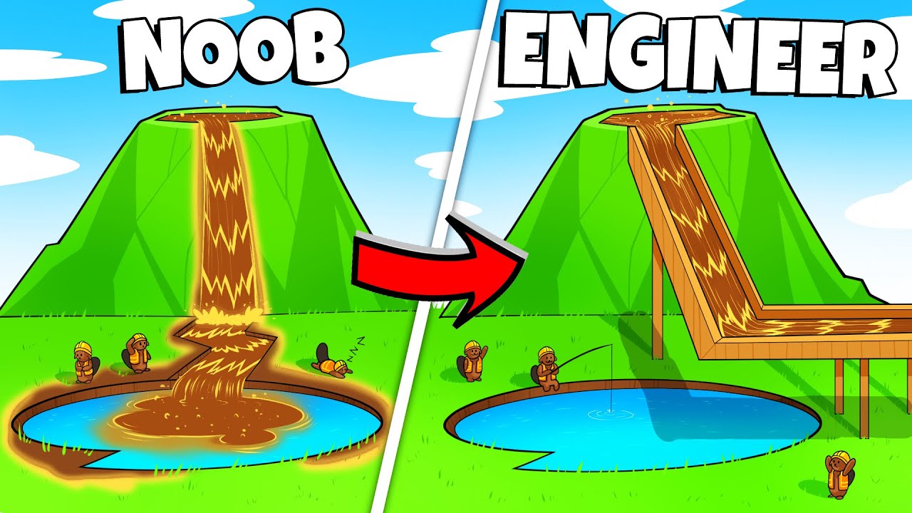 Diverting deadly POOP WATER to save my beavers in Timberborn! - YouTube