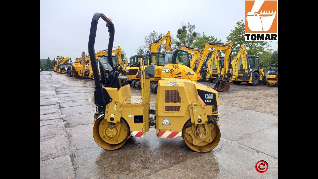 CAT CB22 2012 1066 tel. +48 575-316-333 tandem roller vibrating walec ...