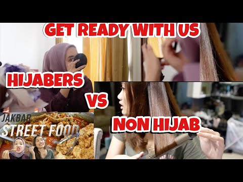 [GRWM] HIJABERS VS NON-HIJAB | NYOBAIN STREET FOOD PURI INDAH ft. Scarlet Whitening