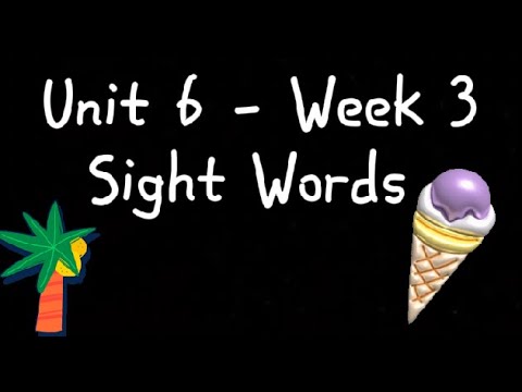 Wonders 1st Grade Unit 6 - Lesson 3 - Week 3 High Frequency Sight Words ...