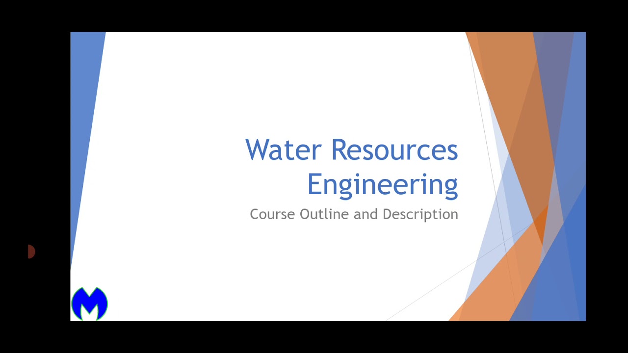 Water Resources Engineering Course Outline - YouTube