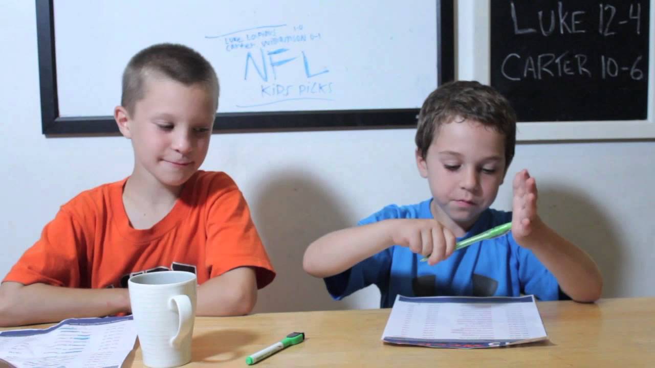 NFL KID'S PICKS w/ Luke & Carter WEEK 2 - YouTube