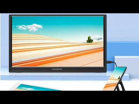 Portable Monitor FANGOR 15 6 Inch Full HD 1080P USB Type C HDMI ...