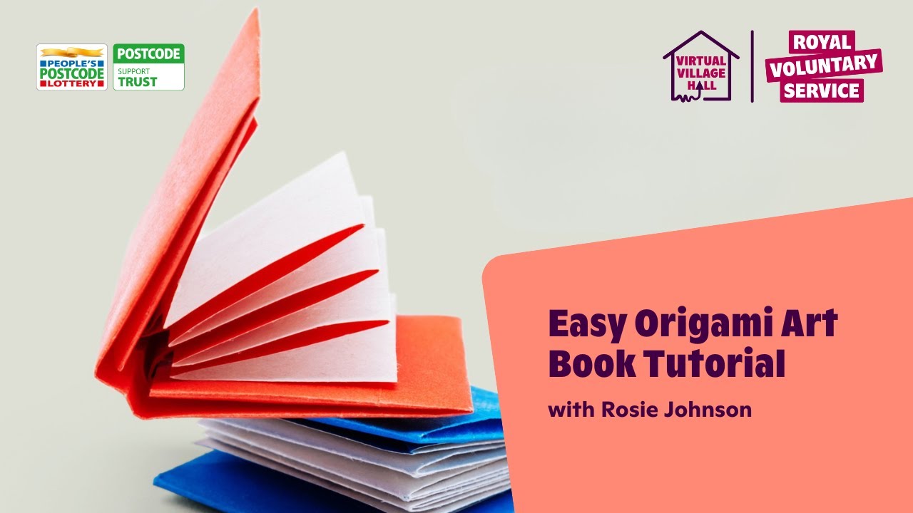 Easy Origami Art Book Tutorial with Rosie Johnson - YouTube