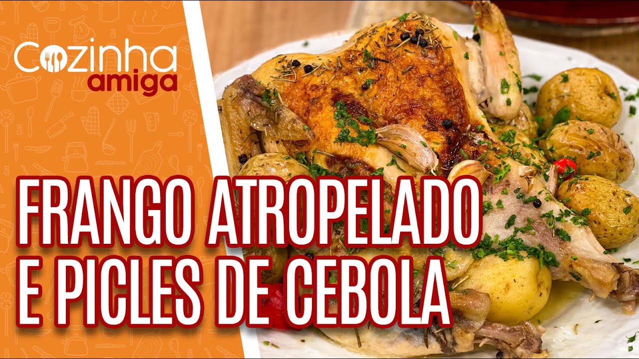 Frango atropelado, picles de cebola e farofa de alho- Danilo Galhardo ...