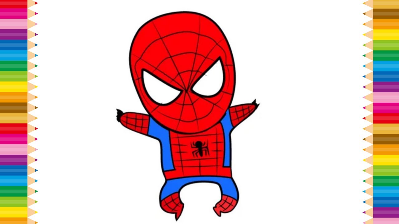 How to Draw Baby Spiderman - Easy Drawing for Kids! - YouTube