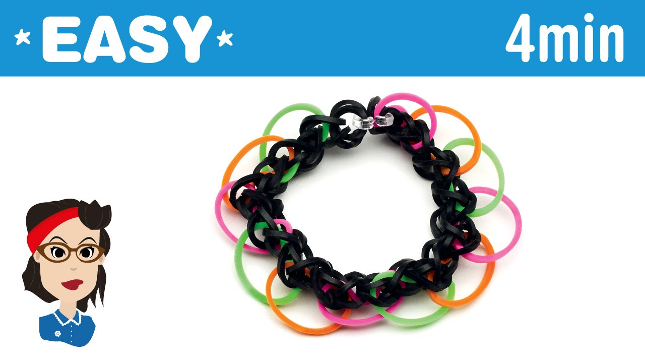 How to make a Super Looper Loom Band Bracelet - YouTube