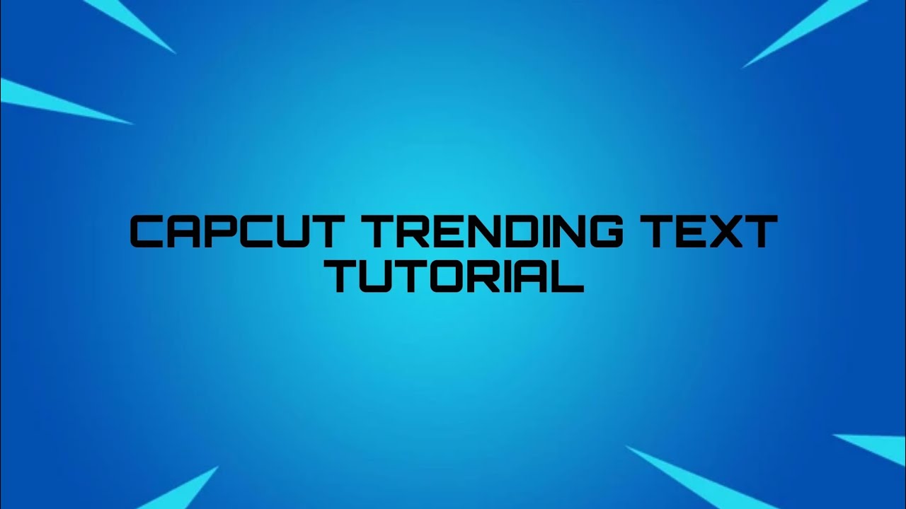 TRENDING TEXT VIDEO TUTORIAL - YouTube