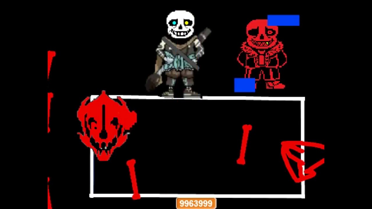 undertale fangame mix! [Party shift,original Ink Sans battle,Angry of ...