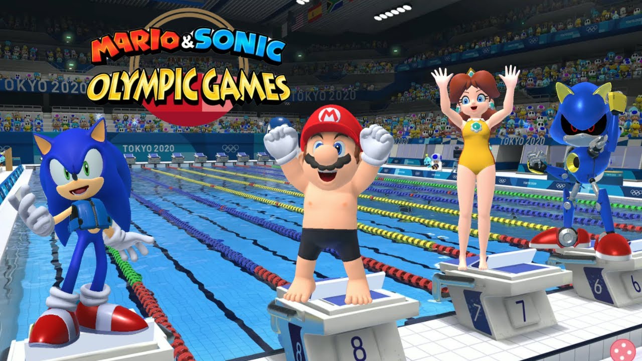 Mario & Sonic At The Olympic Games Tokyo 2020 (Swimming) Mario Yoshi ...