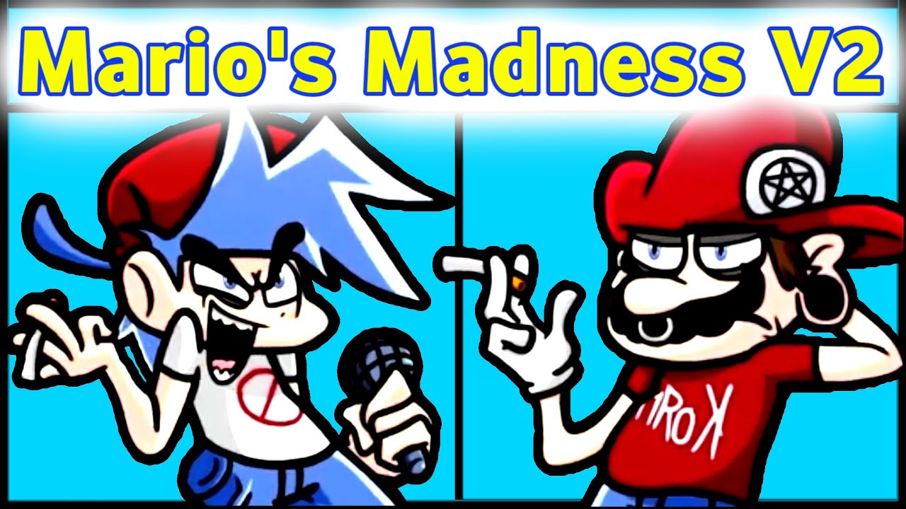 Friday Night Funkin' 🆚 Mario's Madness V2 FNF Mod. Day Out Song. - YouTube