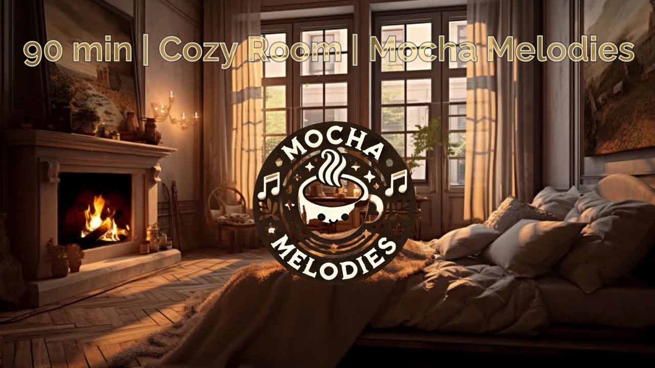 90 Min | Cozy Lo-fi Beats for Relaxing in Your Bedroom by the Fireplace | Mocha Melodies🔥🎶 - YouTube