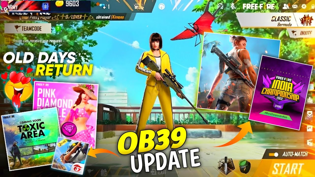 OB39 UPDATE FREE FIRE | AFTER OB39 UPDATE RETURN OLD FF | FREE FIRE NEW ...
