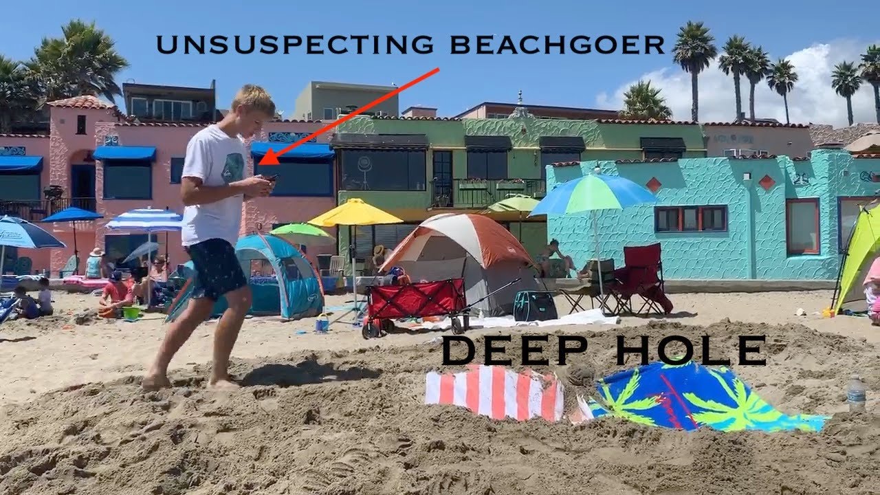 Beach Towel Prank - YouTube