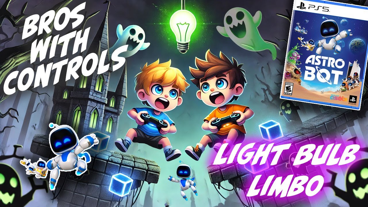 Astro Bot PS5 – Light Bulb Limbo Adventure! 🎃 Spooky Ghosts & Hidden Paths | Bros With Controls ...