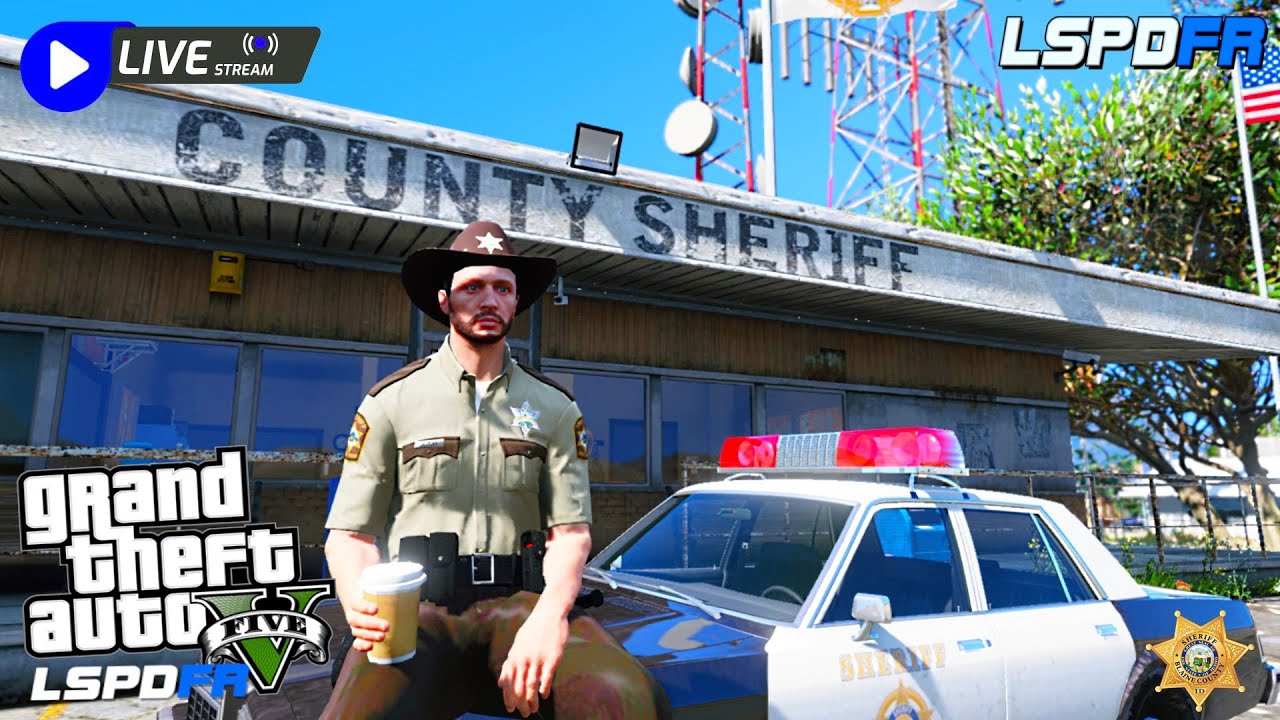 LIVE: GTA V LSPDFR Police Mod: Blaine County (Retro 80's Cruisers: Ford ...