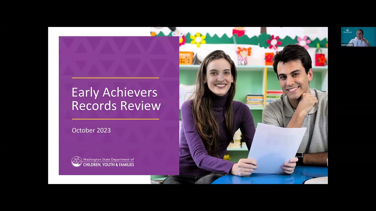 Early Achievers Records Review Webinar - YouTube