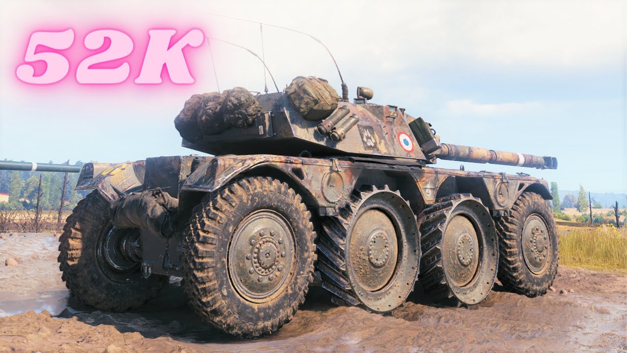 52K Spot Damage With Panhard EBR 105 & EBR 105 & EBR 105 World of Tanks ...