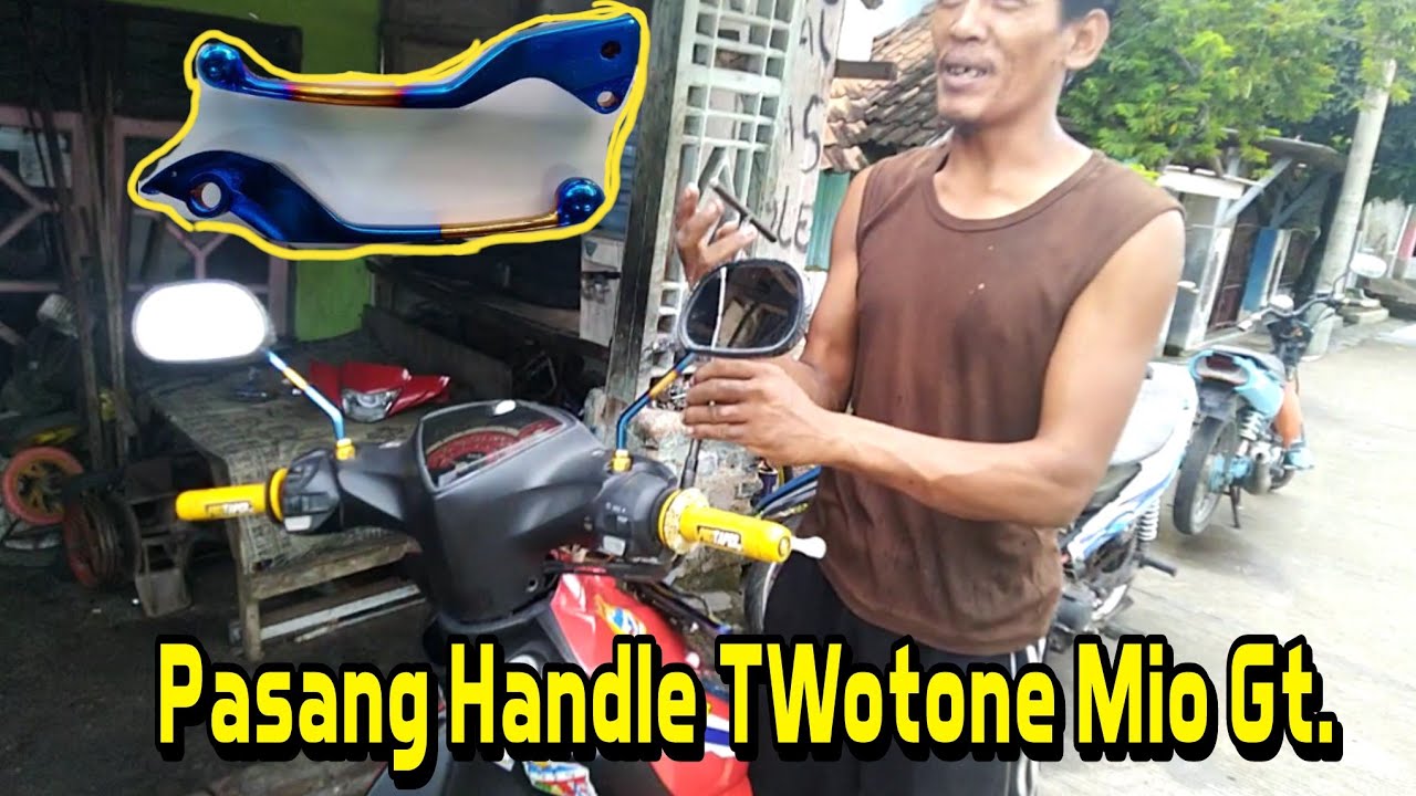 Pasang Handle Mio Gt Twotone. - YouTube