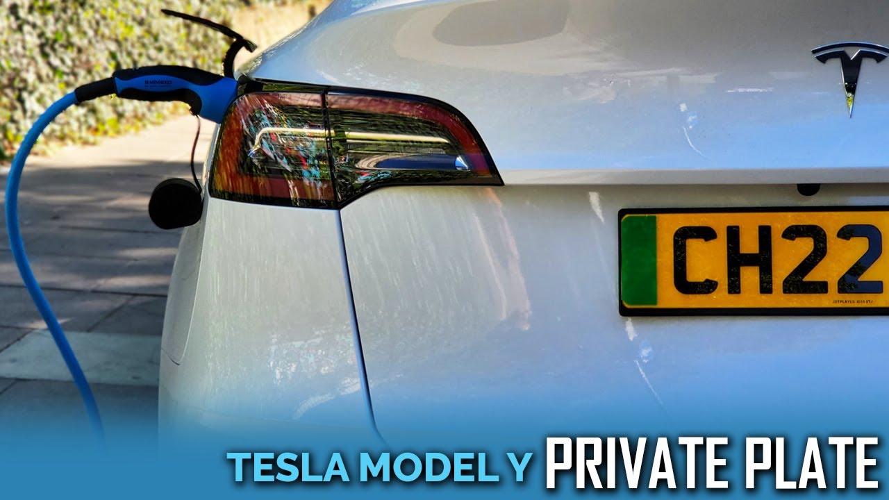 Tesla Model Y | My New Private Registration - How To Change Plates ...