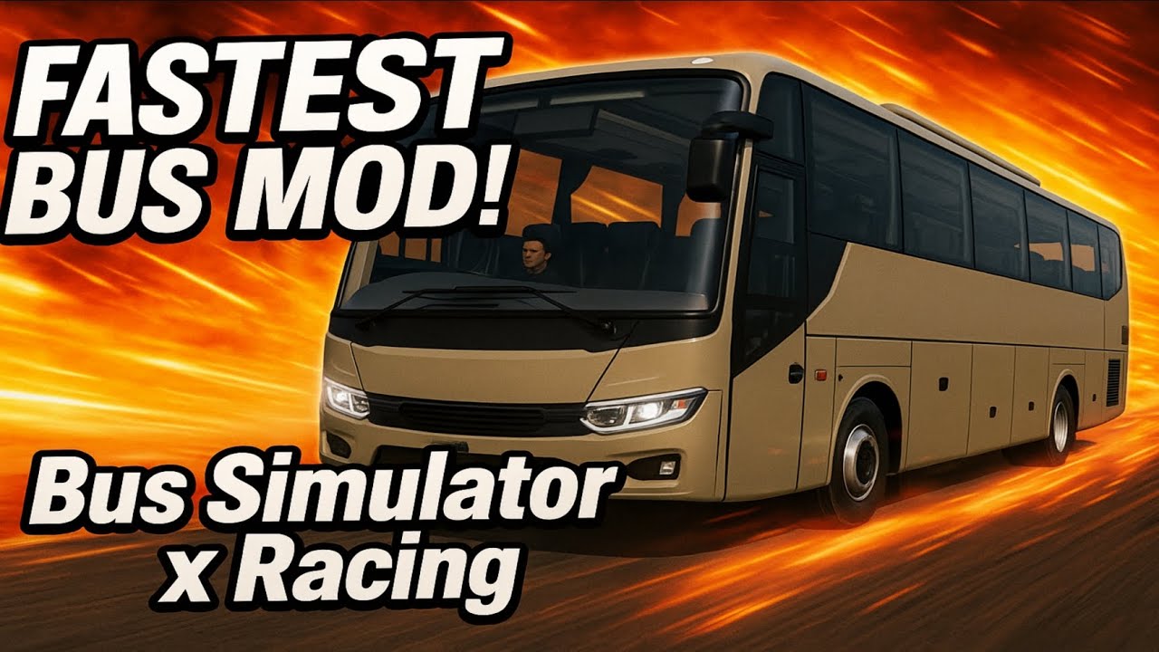 ULTIMATE FASTEST BUS MOD in Bus Simulator Indonesia x Racing! ⚡🚌🔥 ...