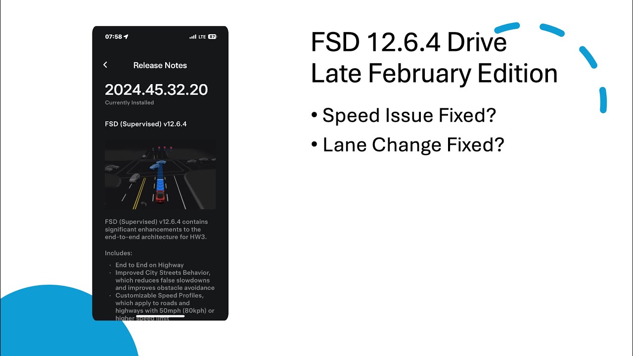 FSD 12.6.4 Drive Late February Edition - YouTube