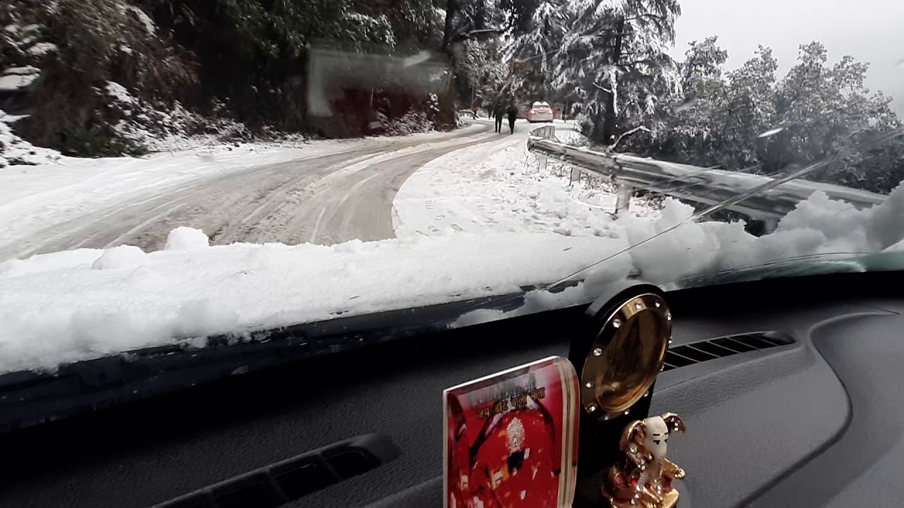 Snowfall in dehradun on 8 jan 2020 - YouTube