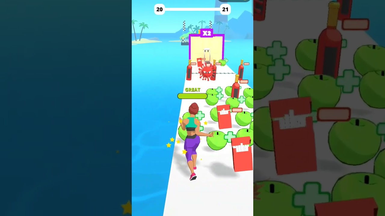 Run Healthy 🥰 ️ gameplay walkthrough | All levels | Android IOS mobile ...