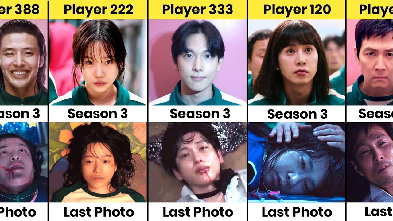 Squid Game Season 3 Player Last Photo Before Died - YouTube