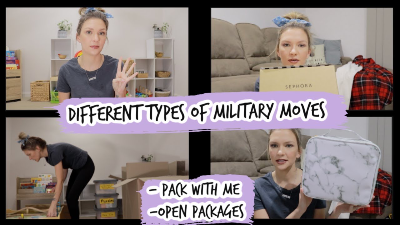 Different Military moves EXPLAINED + pack with me & opening packages ...