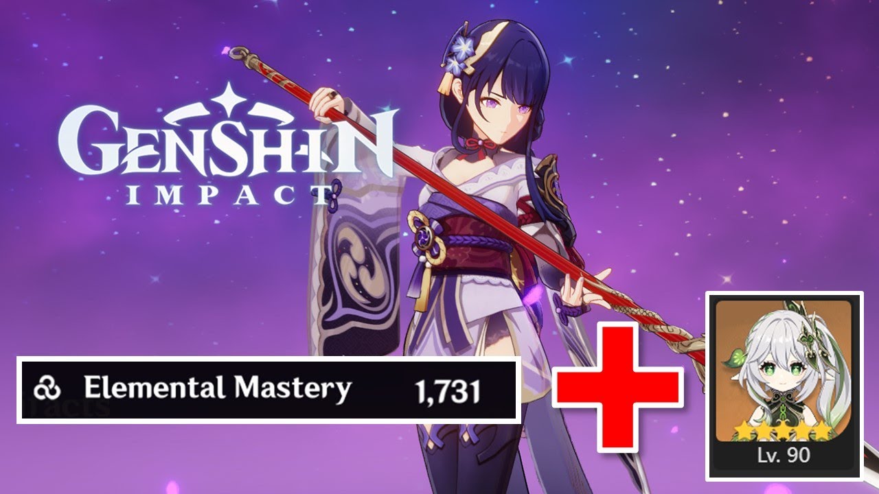 This is what a FULL 1700EM Raiden Nahida Team looks like... | Genshin ...