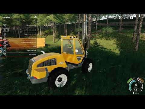 (FS19) - Setting Up The Logging Shop With Honeybadger - YouTube