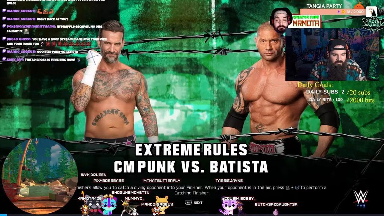 CM Punk vs Batista Shock Ending! Motaverse Wrestling Match - YouTube